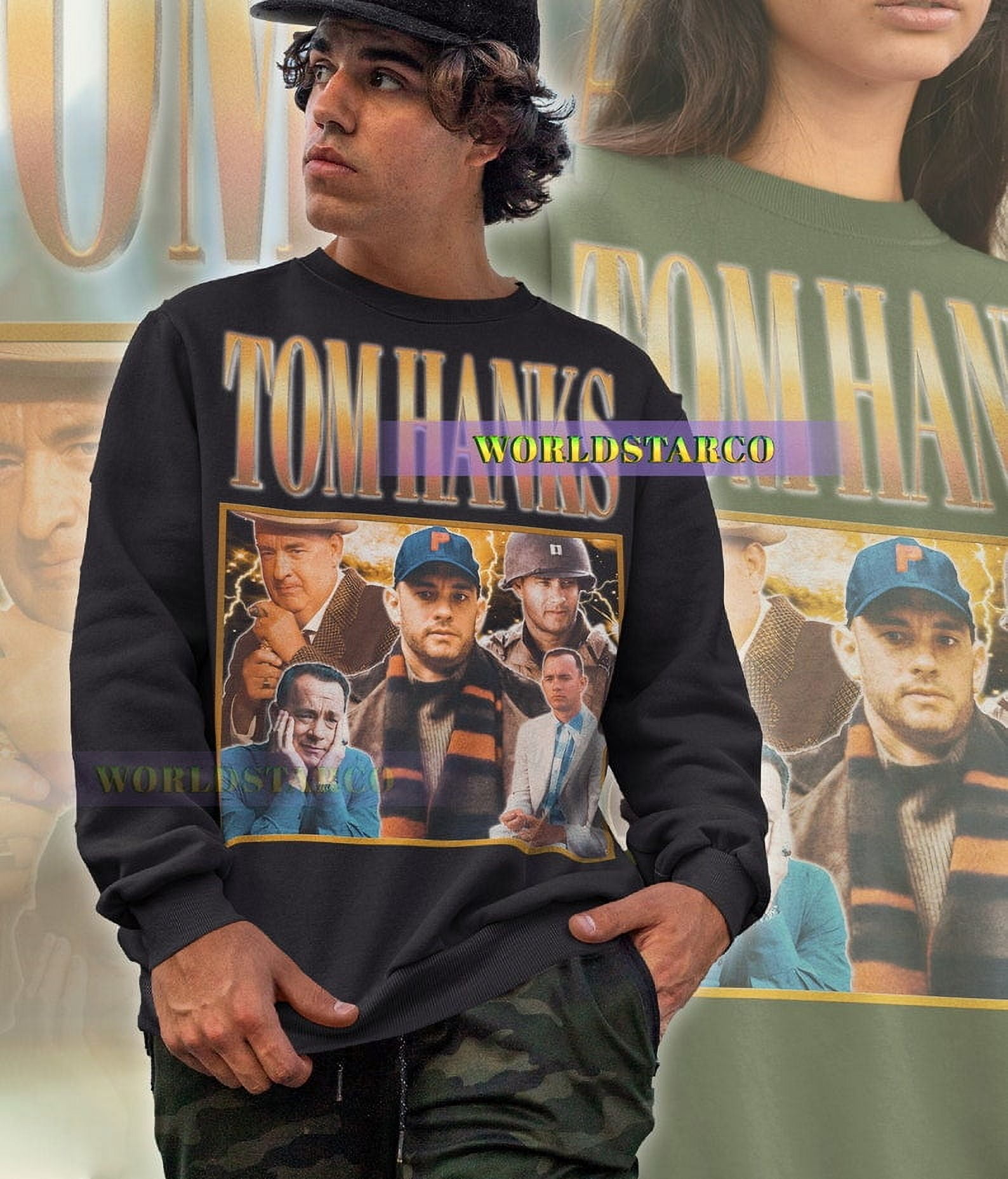TOM HANKS Sweatshirt, Tom Hanks Homage Sweatshirtter, Tom Hanks Merch ...