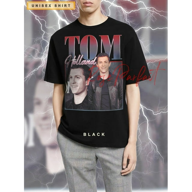 Tom Holland Retro Vintage 90s T Shirt Tom Holland Tribute Celebrity