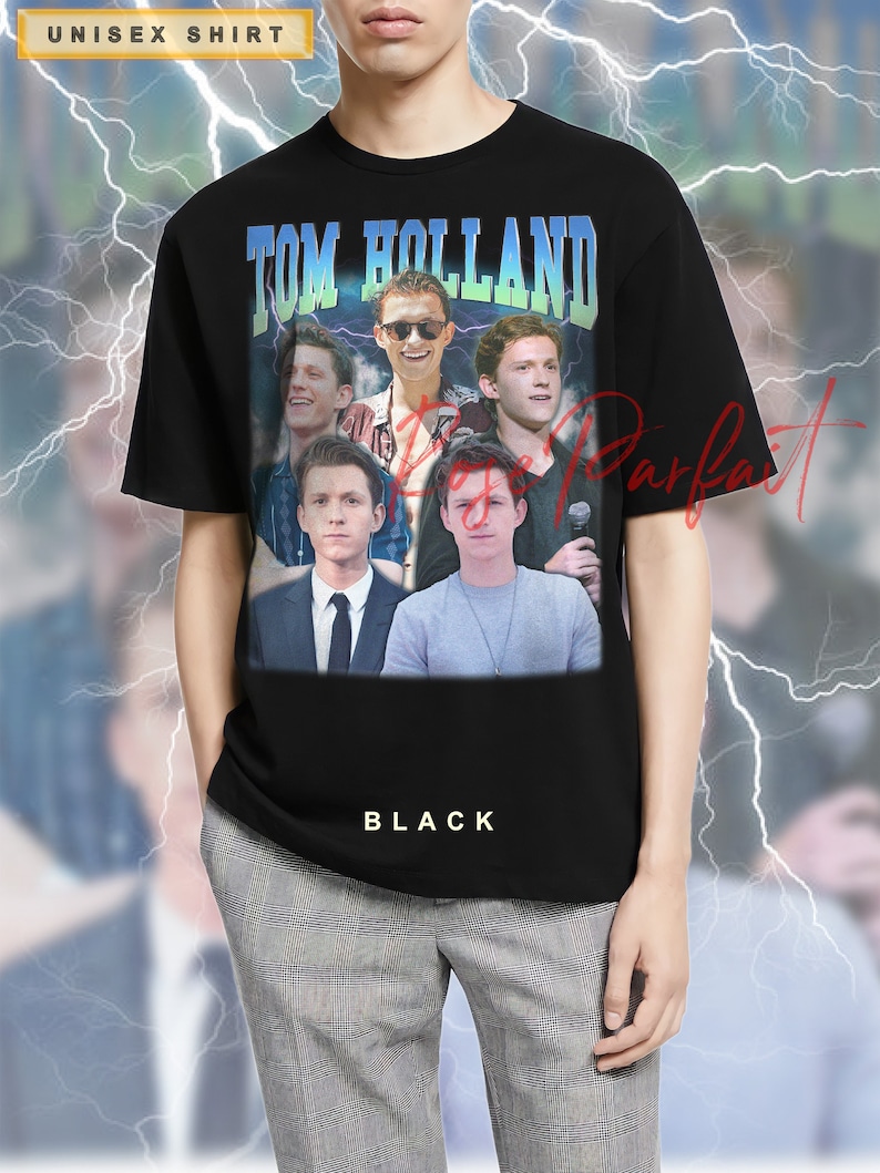 TOM HOLLAND T-shirt - Tom Holland Tribute Celebrity Shirt, Actor Tom ...