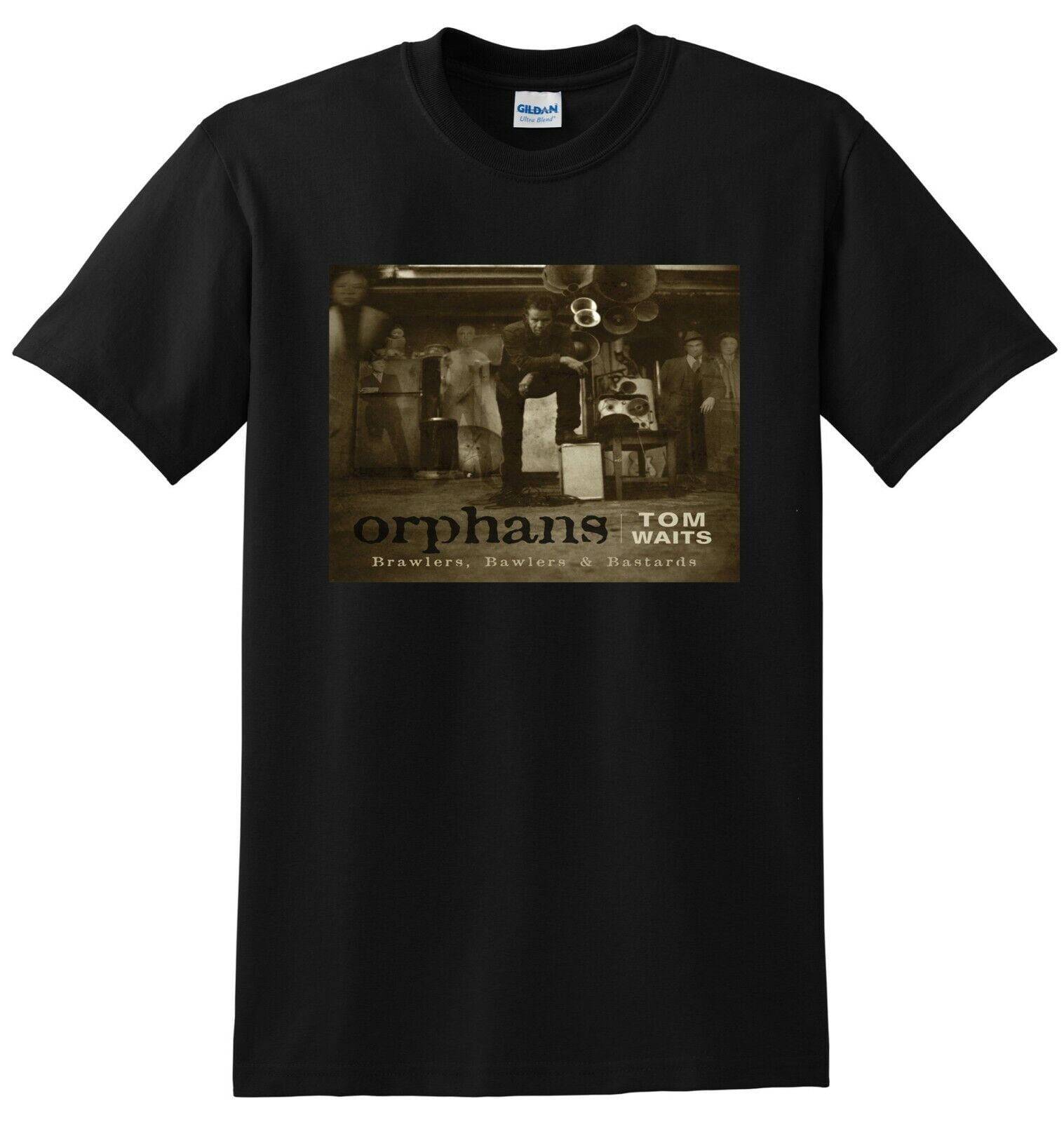 TOM WAITS T SHIRT orphans brawlers bawlers and bastards SMALL MEDIUM ...