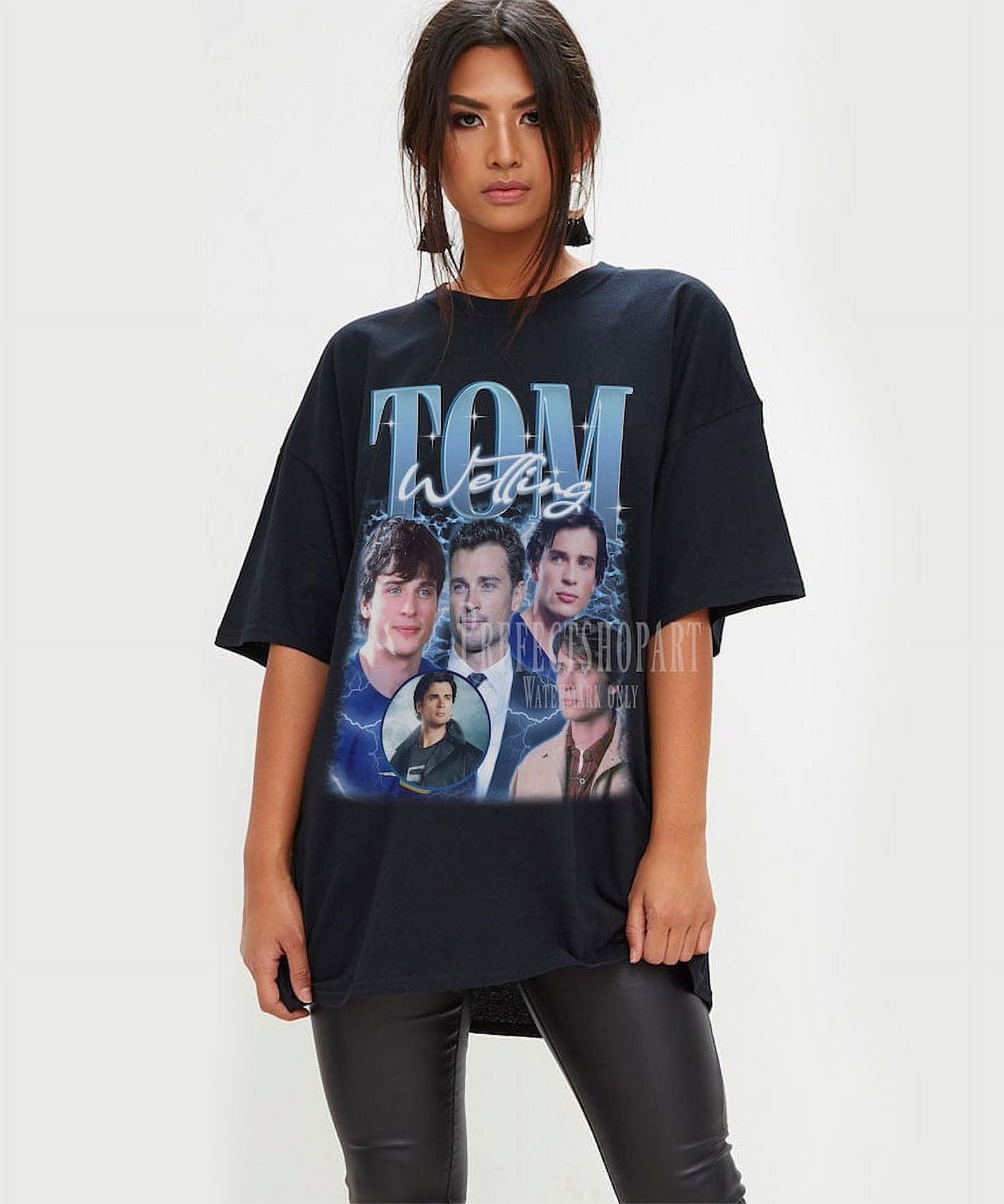 TOM WELLING T-Shirt, Tom Welling American Actor T-T-Shirt, Funny Tom ...