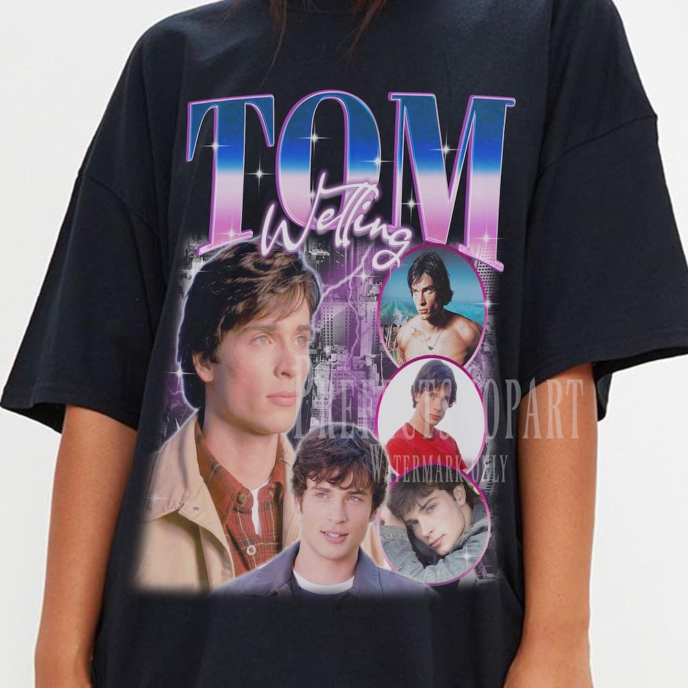 TOM WELLING Vintage Shirt, Tom Welling Homage Tshirt, Tom Welling Fan ...