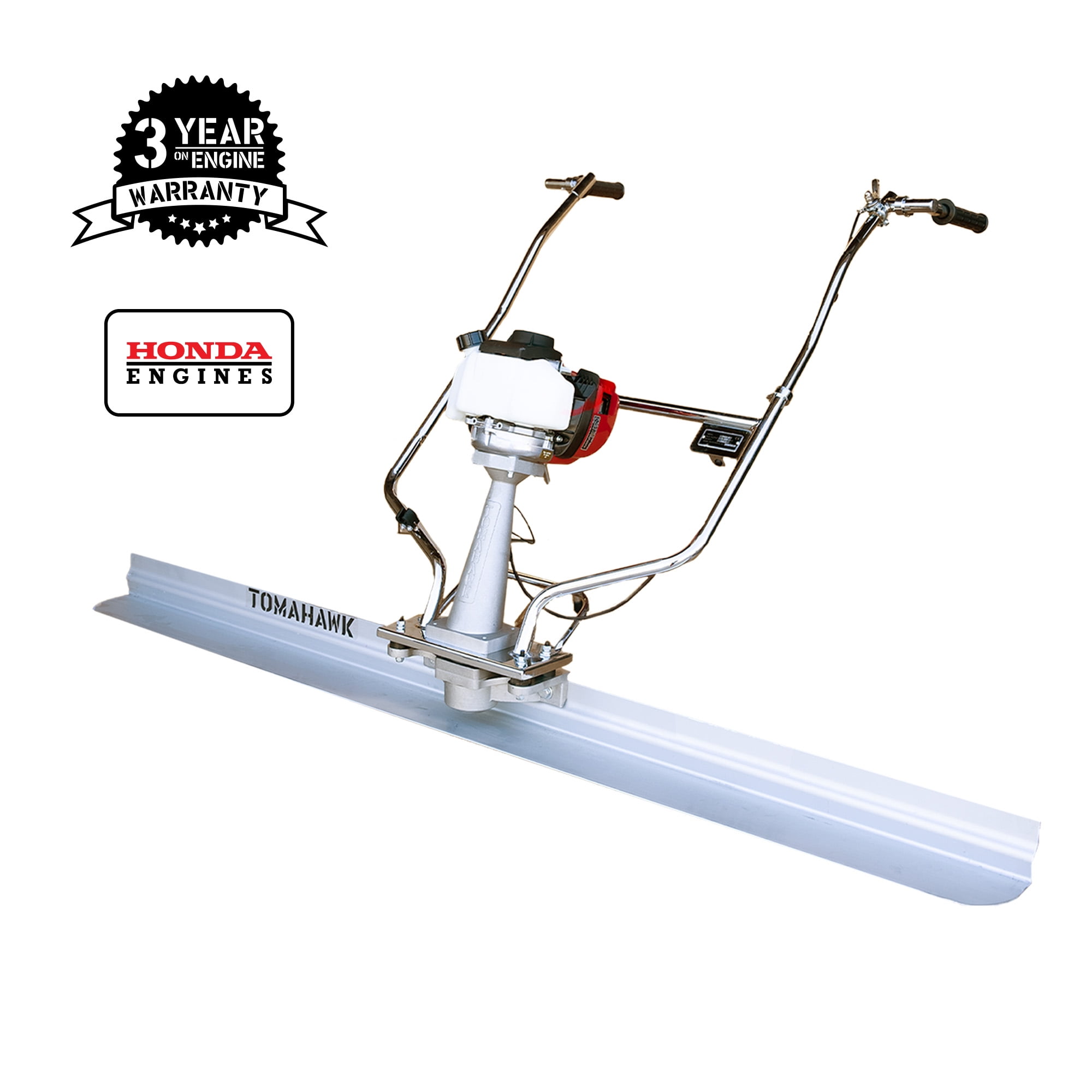 Tomahawk 1.8 HP Honda Gas Power Screed Motor, 12ft Board, 360° Handles ...