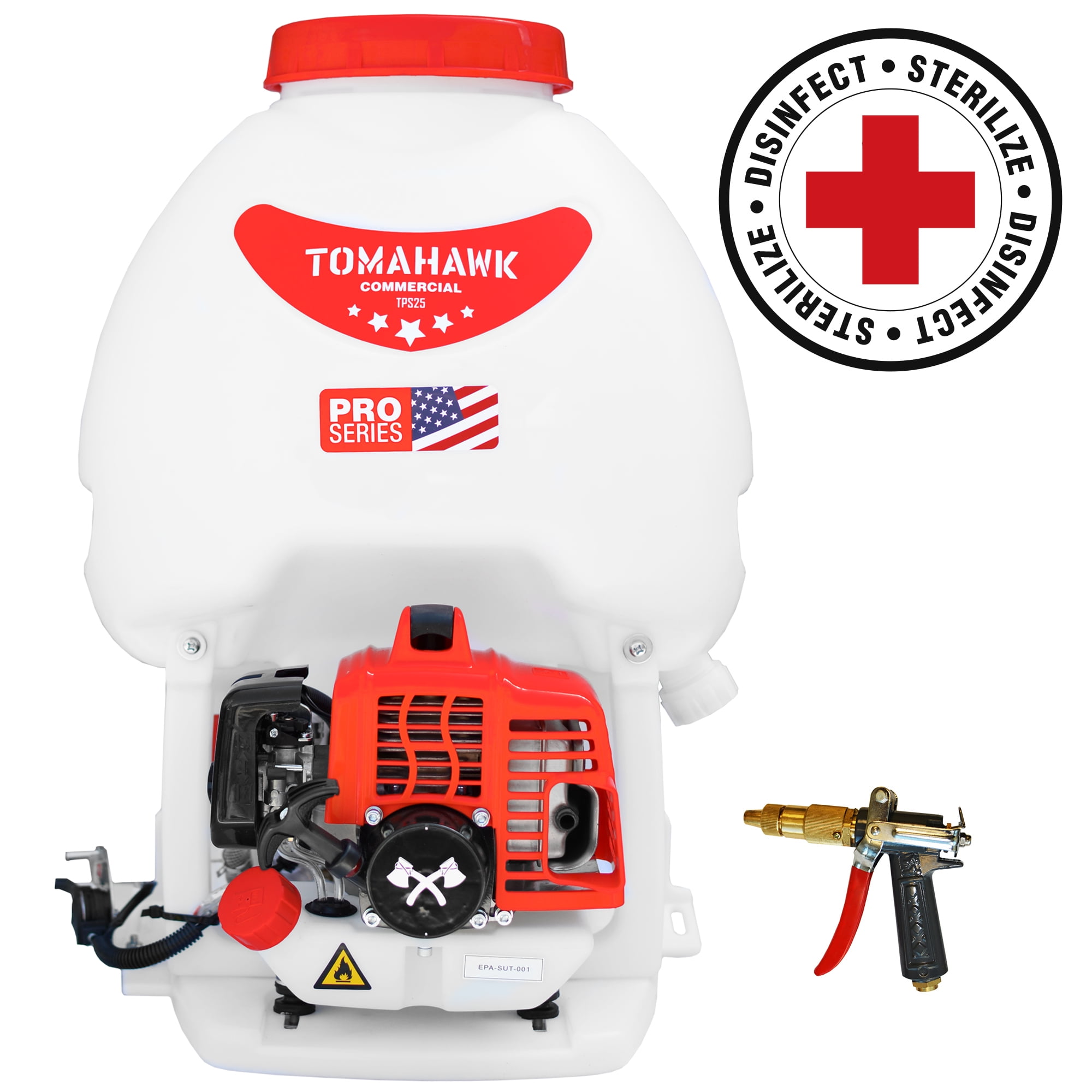 TOMAHAWK 5 Gallon Power Backpack Sprayer Pesticide Disinfectant Sprayer ...