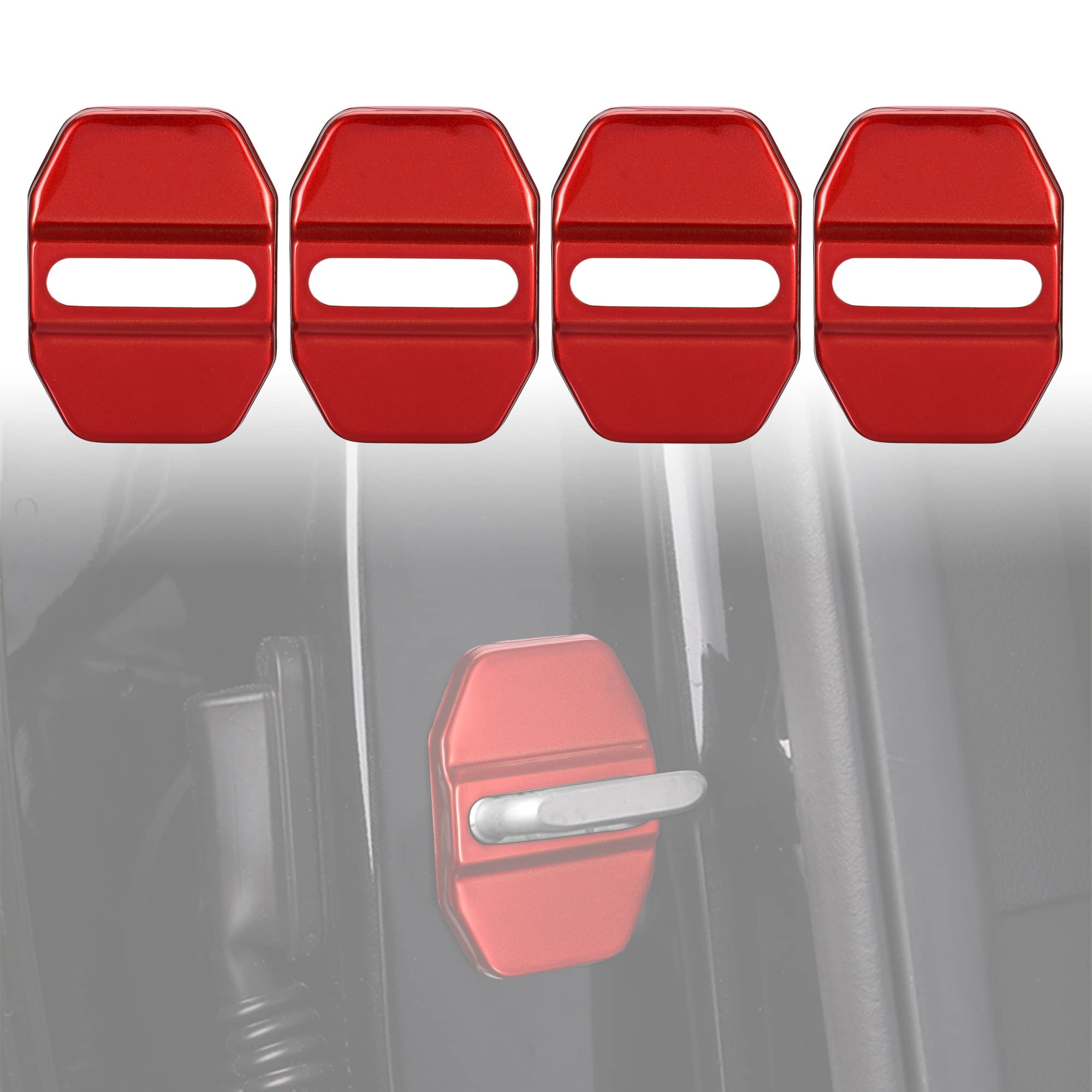 TOMALL 4pcs Car Door MMF7 Lock Latches Cover Protector with Jeep ...
