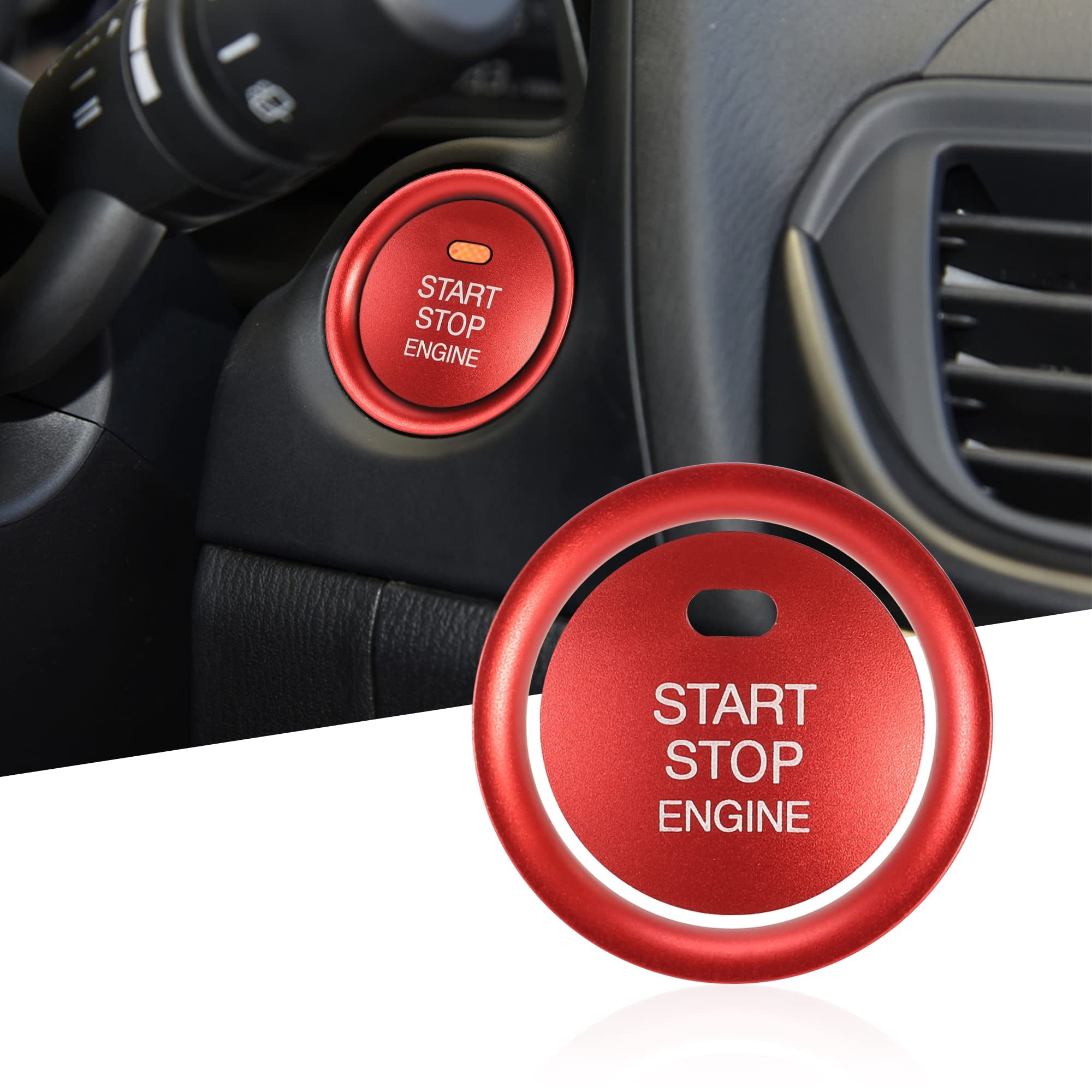 TOMALL Aluminum Engine Start KEF16 Stop Push Button Trim Compatible ...