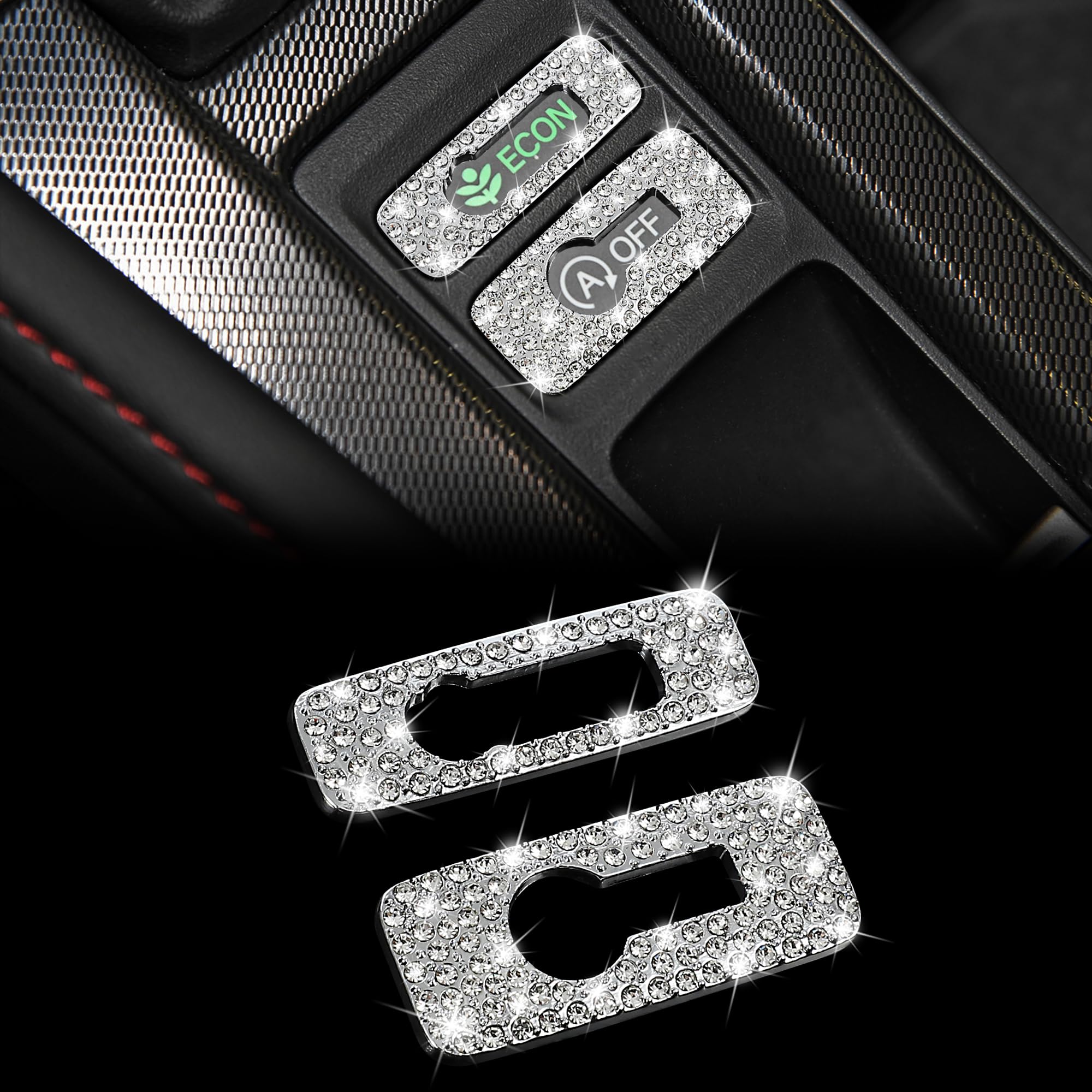 TOMALL Bling Accessories Compatible KEF16 with Honda Accord 2025 for Civic Automatic Start/Stop ...