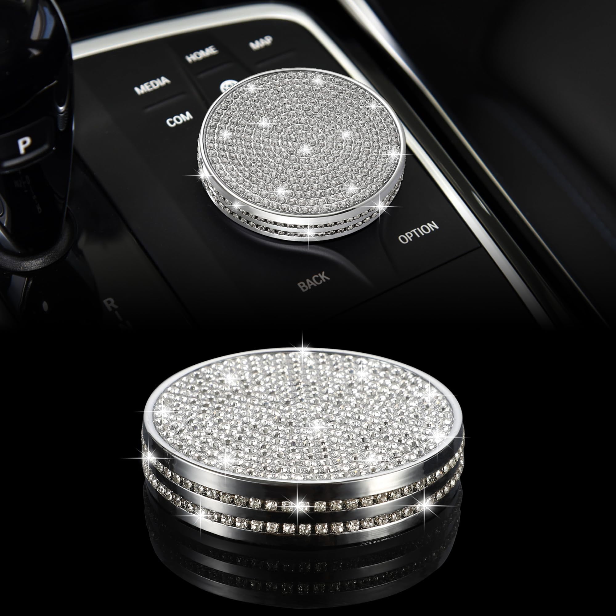 TOMALL Bling Car Accessories Compatible with BMW New Series Multimedia ...