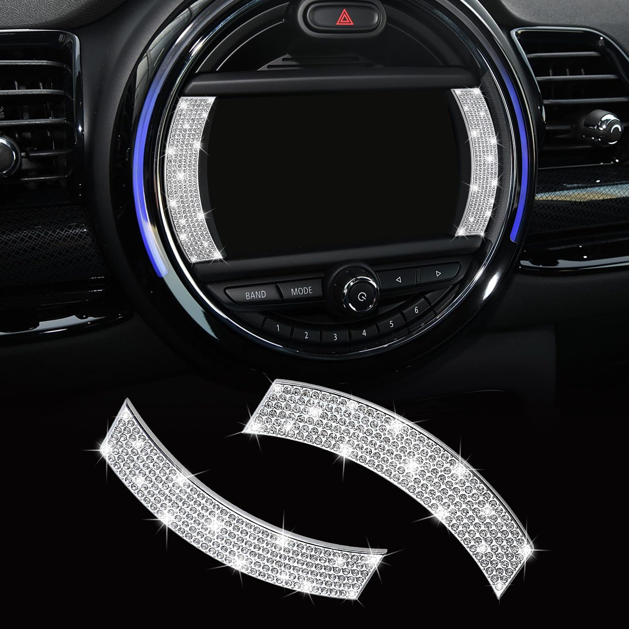 TOMALL Bling Center Control Screen Cover Compatible with Mini Cooper ...