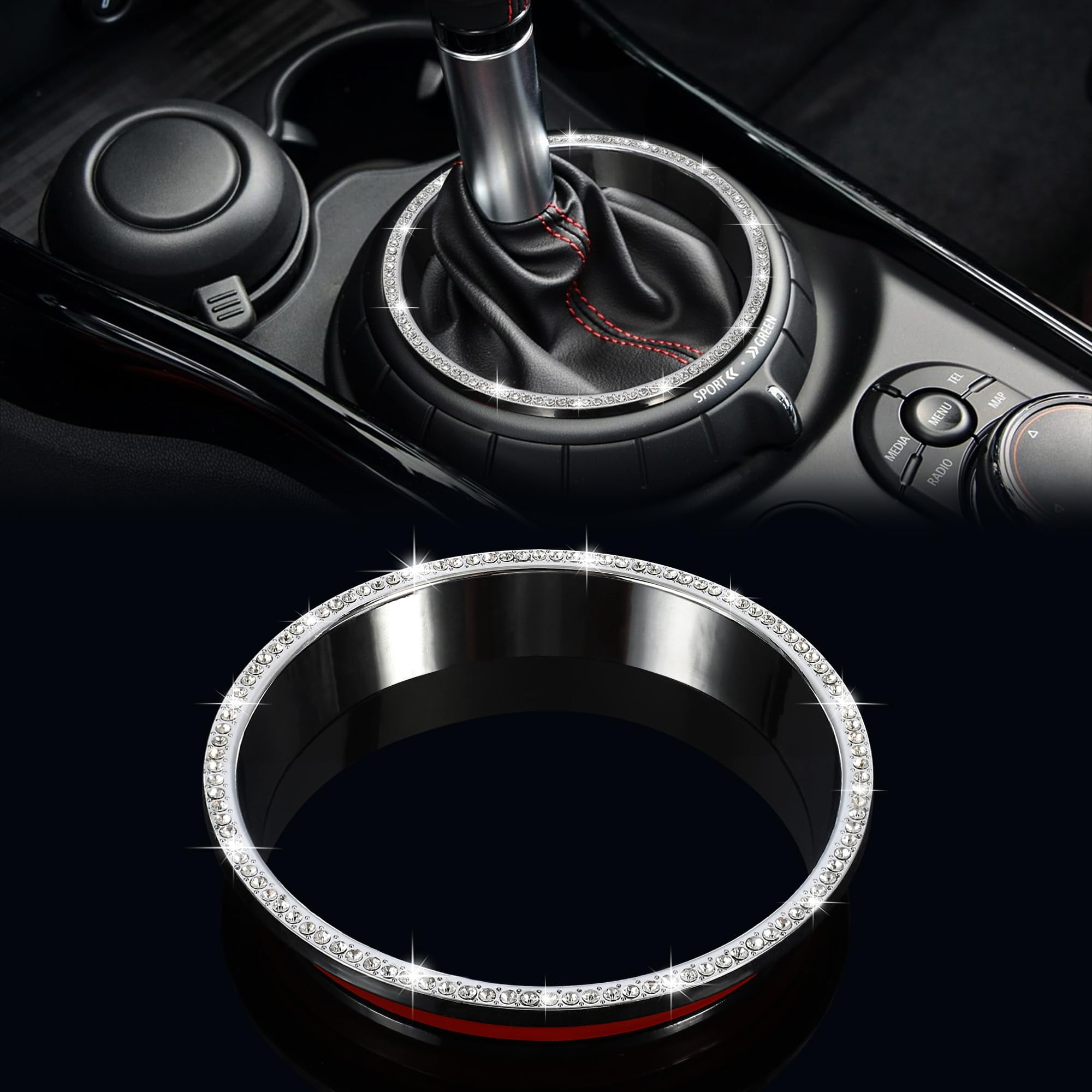 TOMALL Bling Gear Shift SSF20 Cover Compatible with Mini Cooper ...