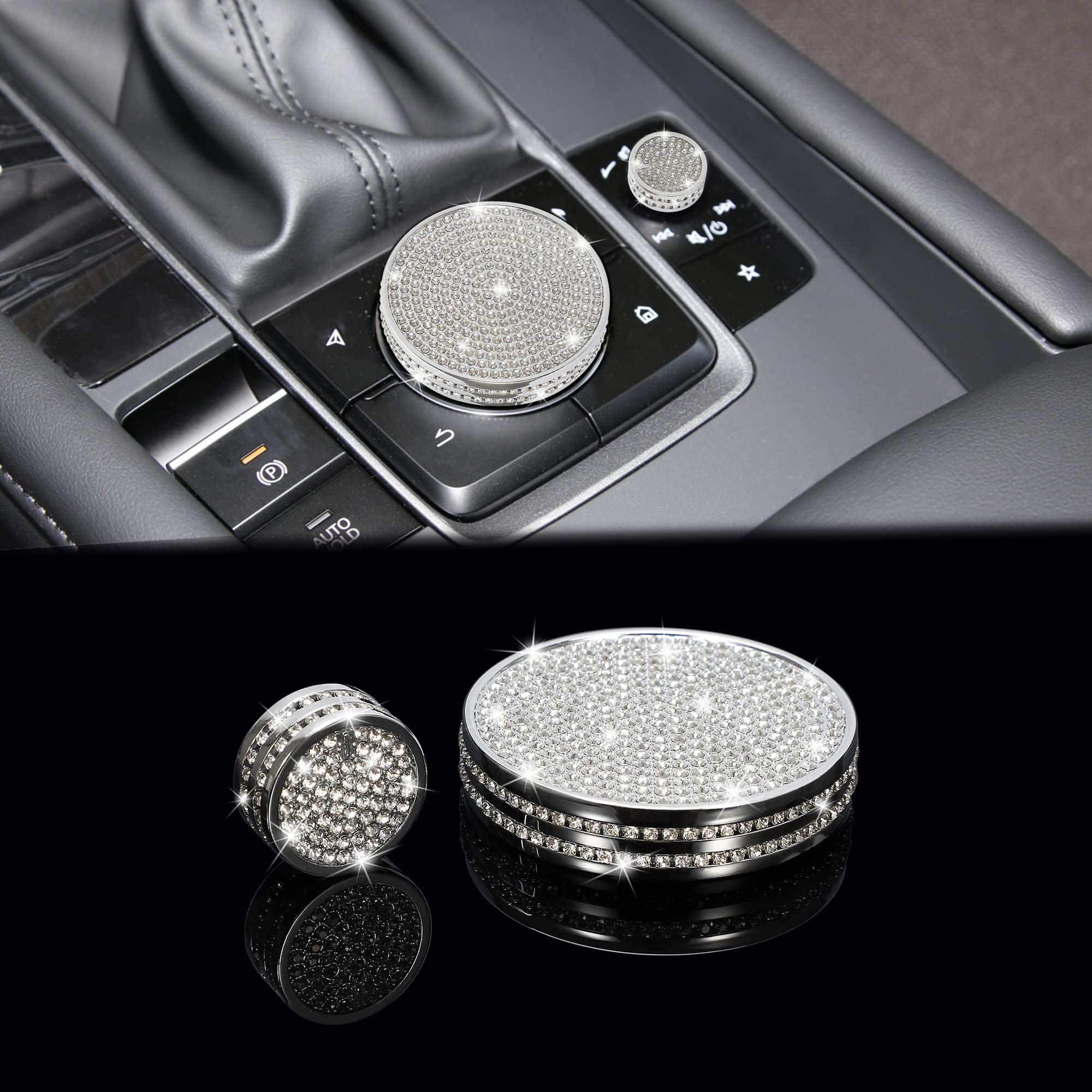 TOMALL Bling Sound Volume OIF8 Knob Cover Compatible with CX-30 Center ...