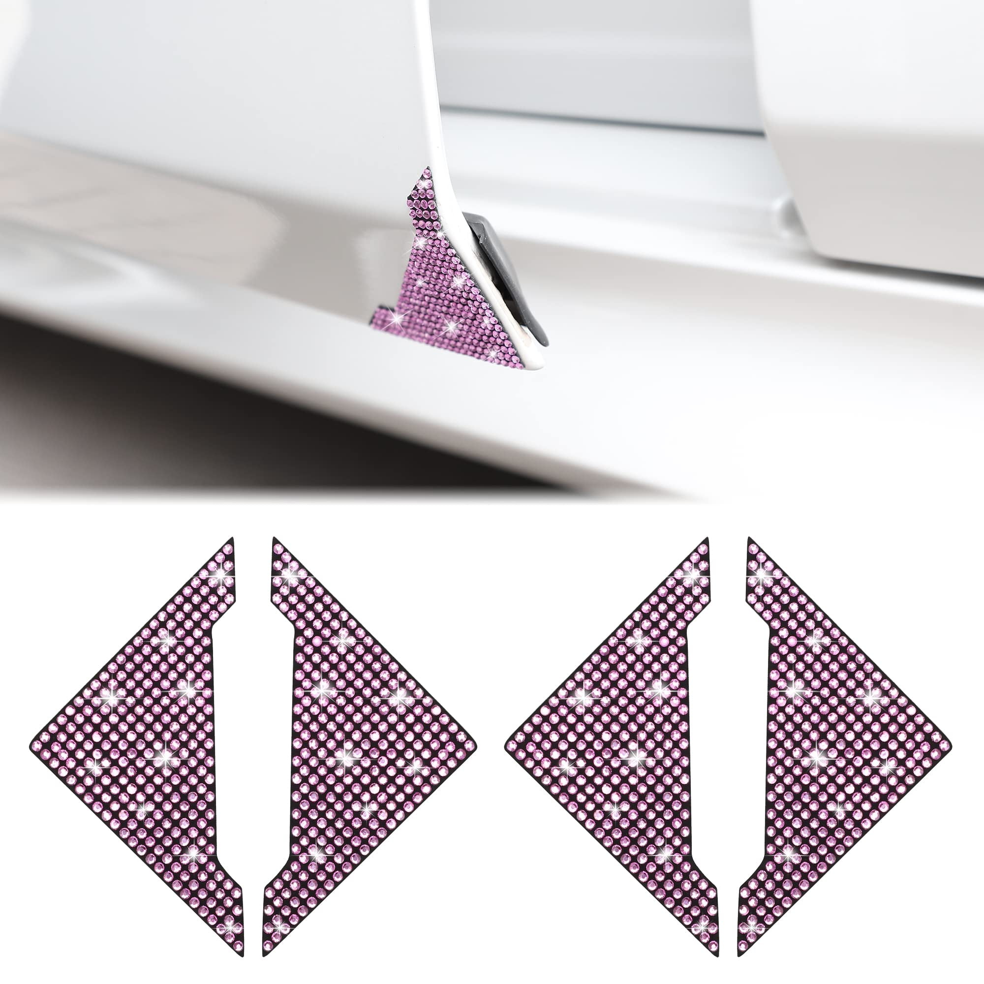 TOMALL Car Door Corner CM31 Edge Guards 4pcs Bling Rhinestone Anti-Scratch Car Door Edge ...