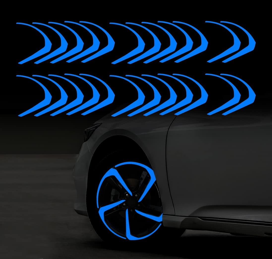 TOMALL Reflective Wheel Rim IFF17 Stripe Decal Compatible Honda Accord ...