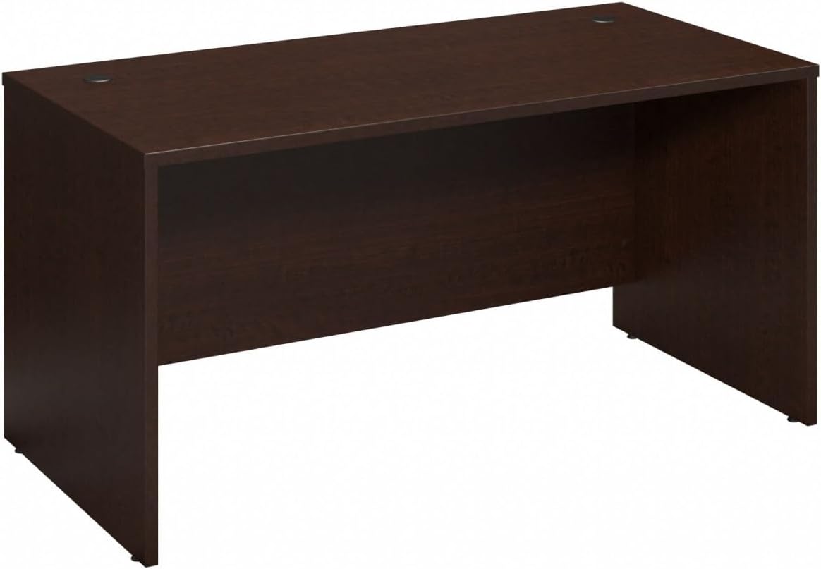 TOMEYE Series C 60W Office Desk in Mocha Cherry, Large Computer Table ...