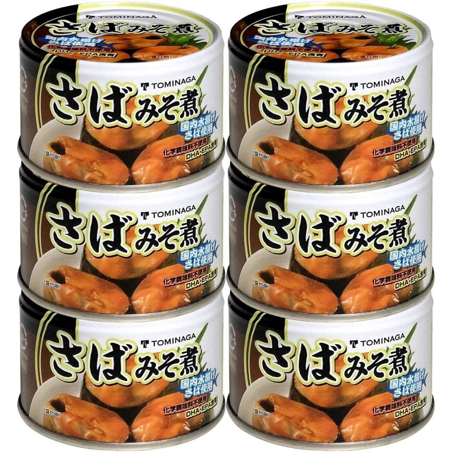 TOMINAGA Saba no Misoni Mackerel in Miso Sauce Canned DHA EPA JAPAN ...