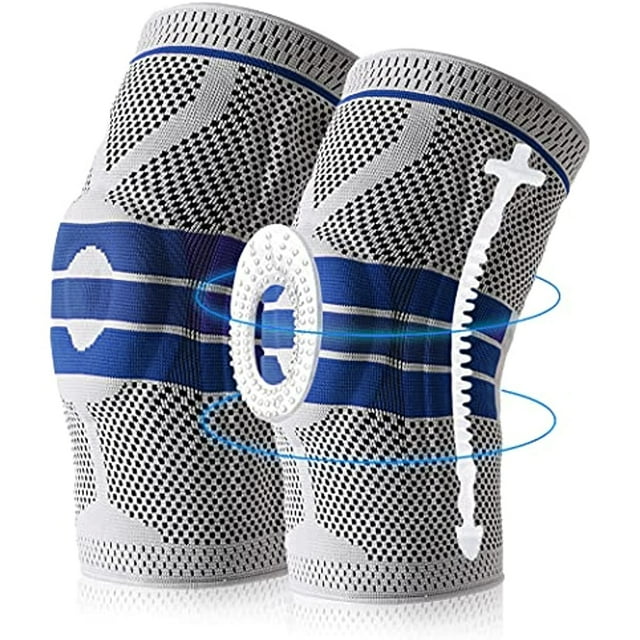 TOMITANY 2 Pack Knee Brace, Patella Stabilizer with Silicone Gel ...