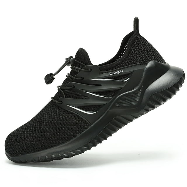 TOMITANY Steel Toe Shoes for Men Indestructible Slip-Resistant Work ...