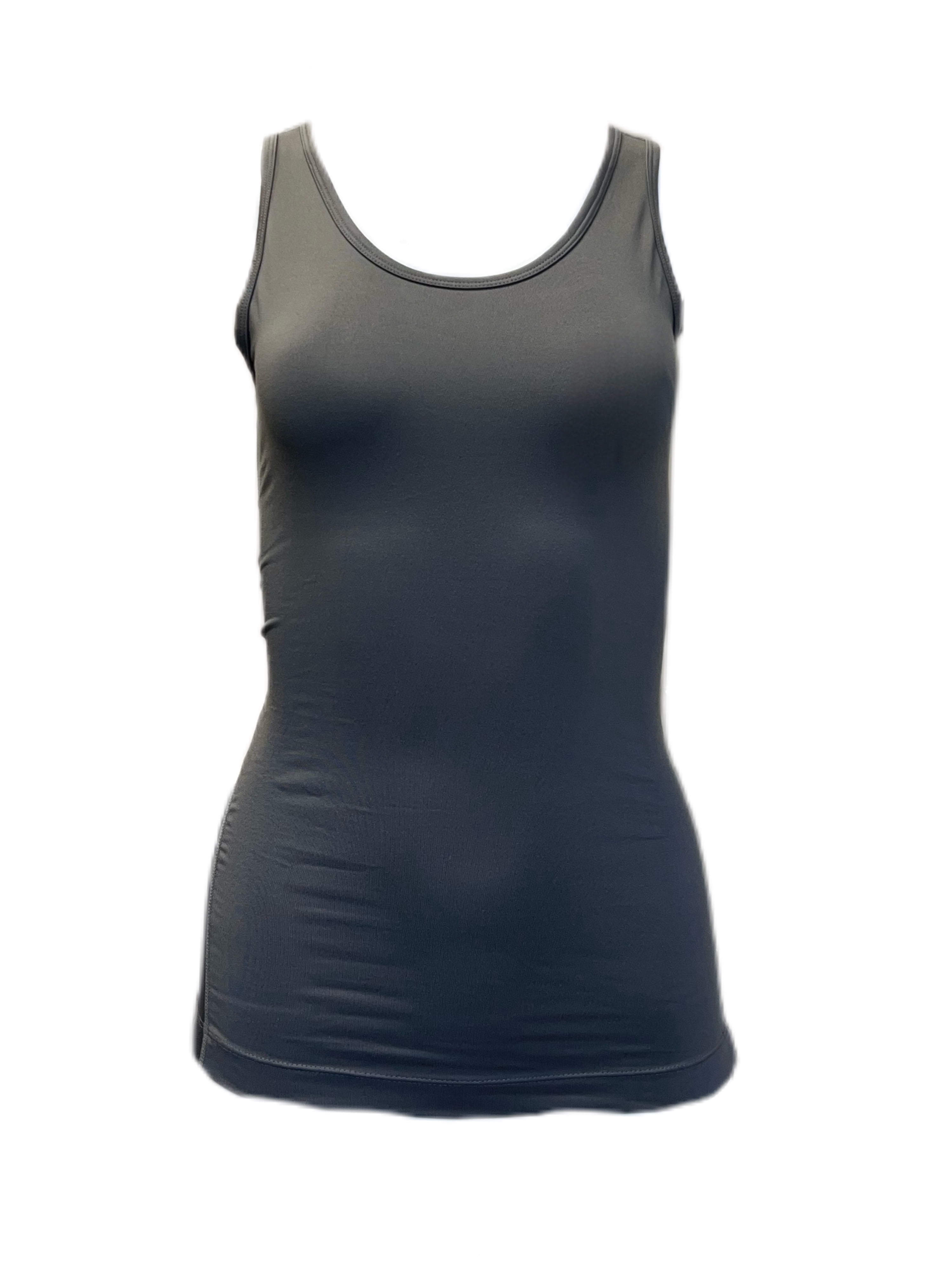 TOMMIE COPPER Women's Lower Back Support Tank Top, Grey, Small, 86% ...