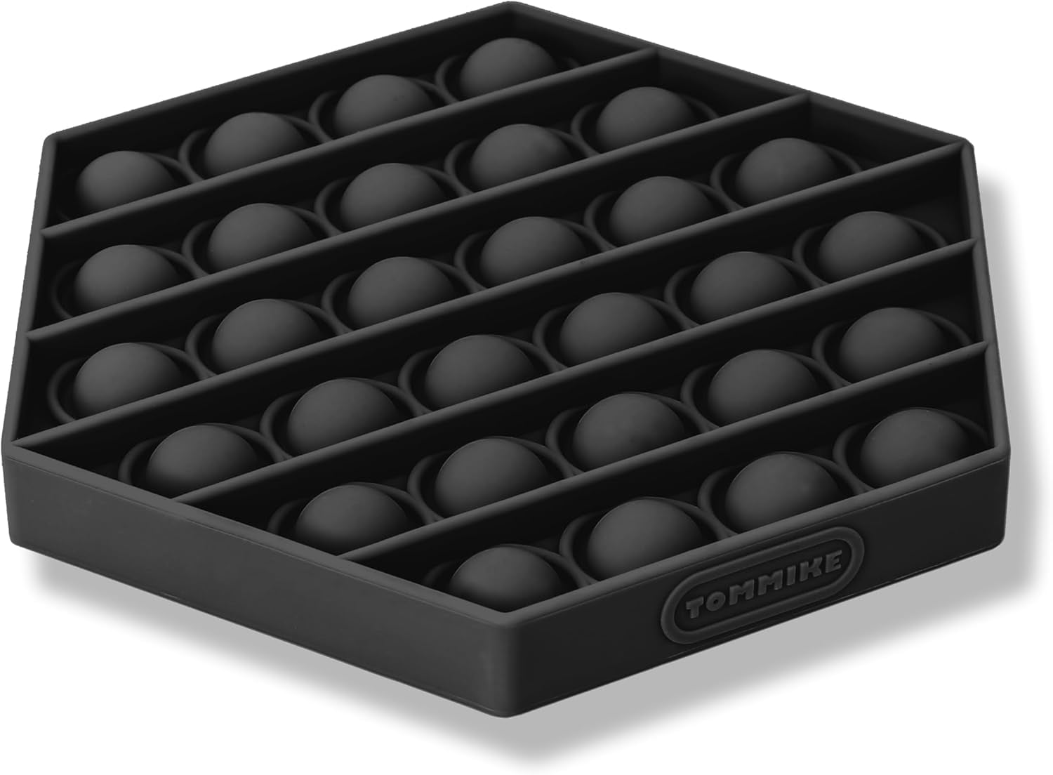 TOMMIKE Hexagon Pop It Fidget Toy (Black) - Walmart.com