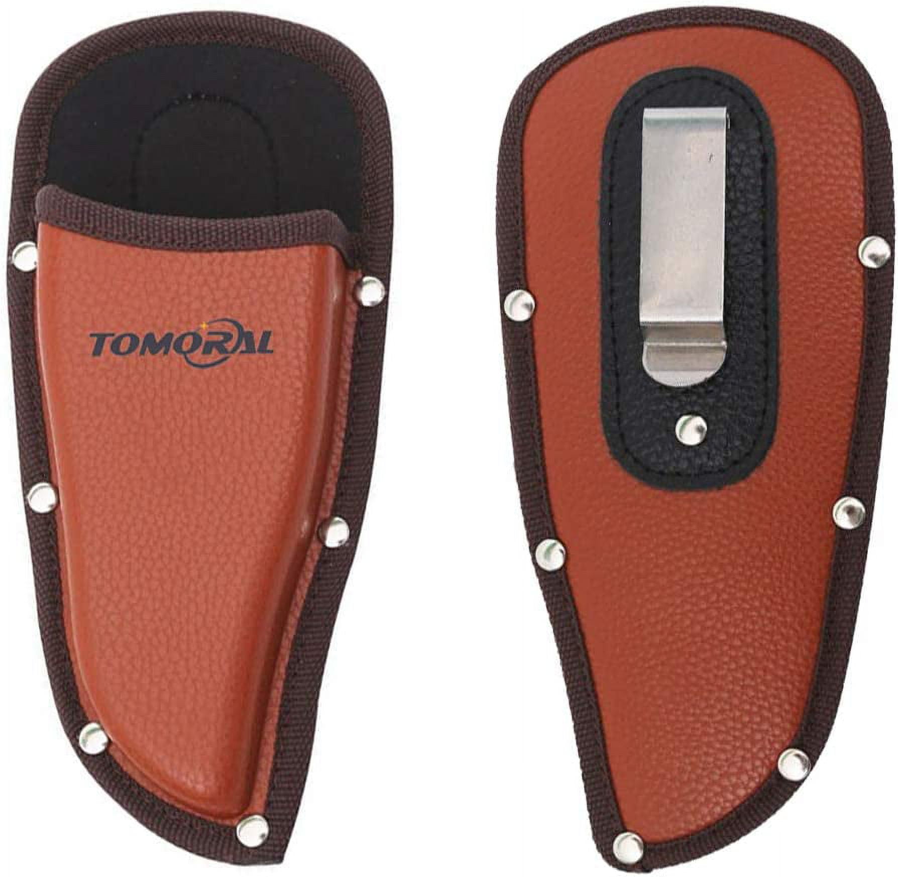 TOMORAL PU Leather Holster, Pruner Holder Sheath for Garden Shears, Hand Pruner & Clippers ...