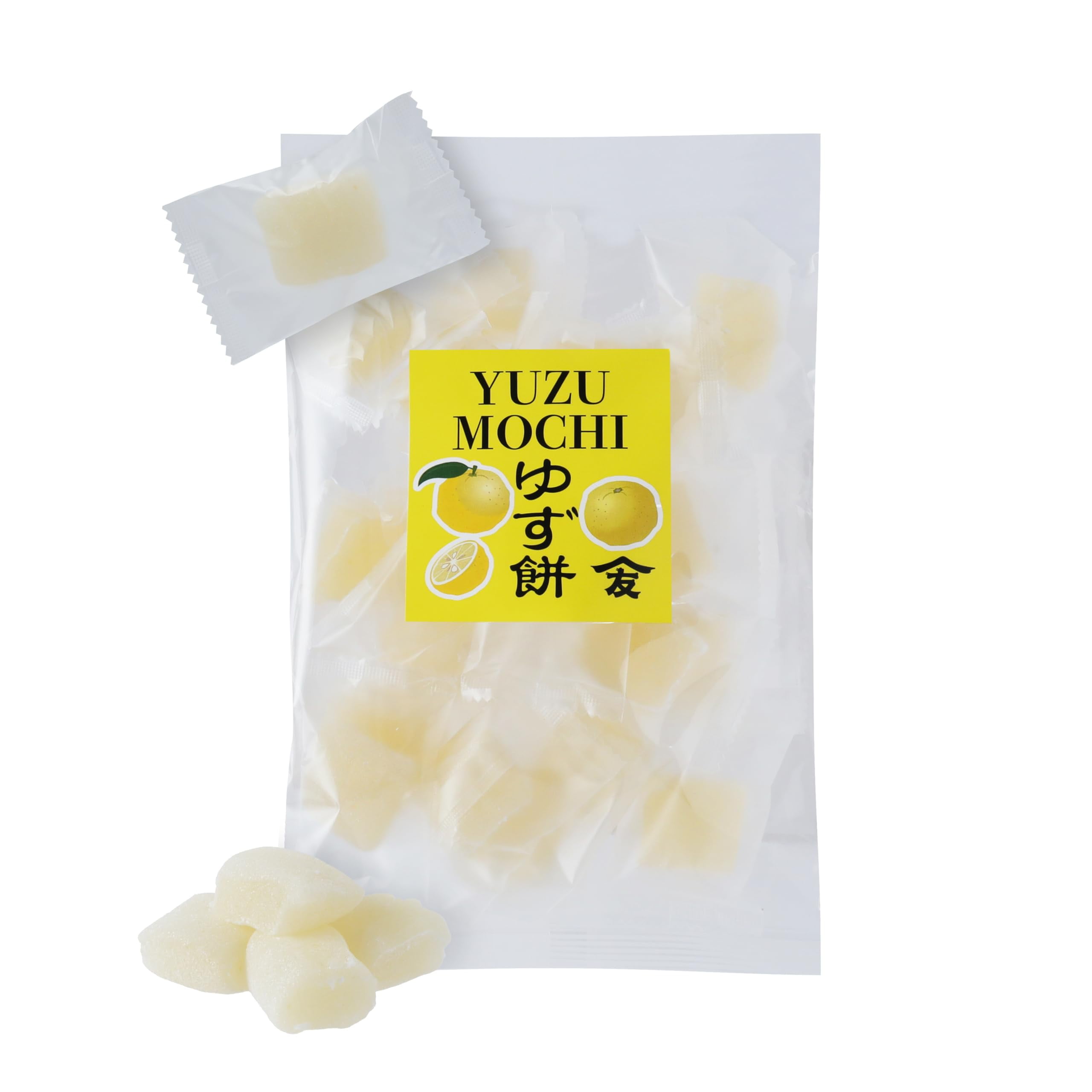 TOMOSAN Yuzu Mochi Candy, YYF14 Traditional Japanese Citrus Sweets with ...