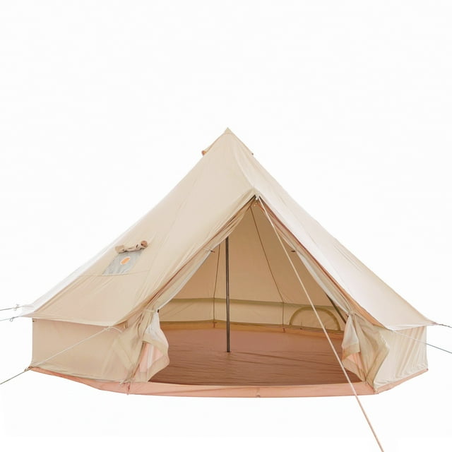 TOMOUNT Four Season Canvas Yurt Tent with Stove Jack, Waterproof, for ...