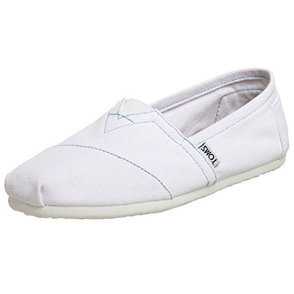 TOMS Men's Classic Canvas Slip-On White Loafer Summer Slip On Casual ...