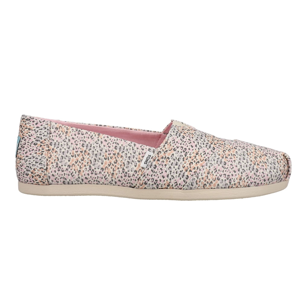 TOMS Womens Alpargata Leopard Slip On Flats Casual Shoes - Walmart.com