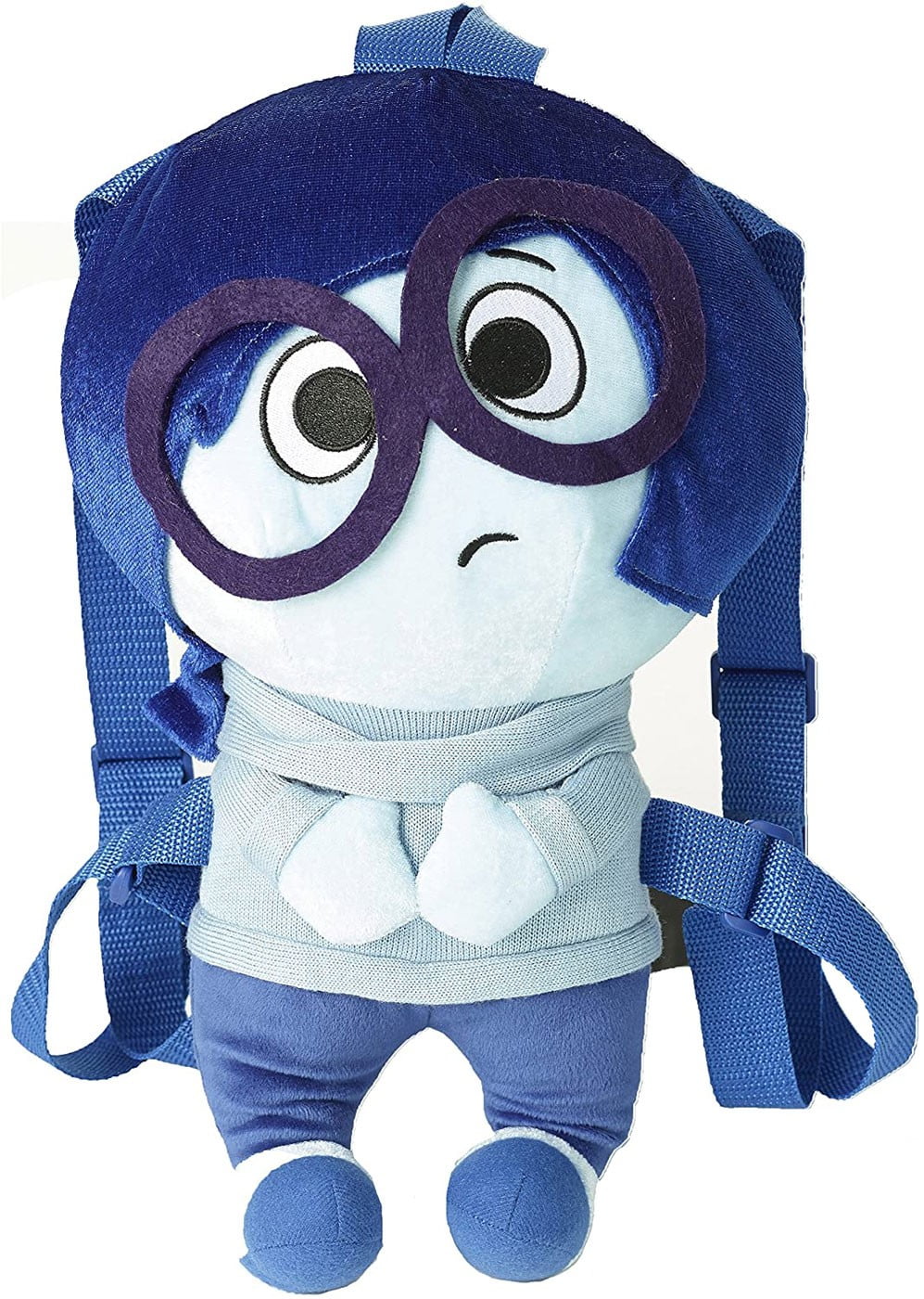 Inside Out Sadness 17" Stuffed Animal Plushie Shoulder Toy Backpack ...