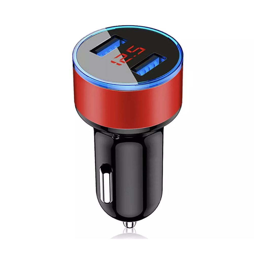 TONAIN 2 in 1 Car one Charger Dual USB Port Digital Charging Display ...