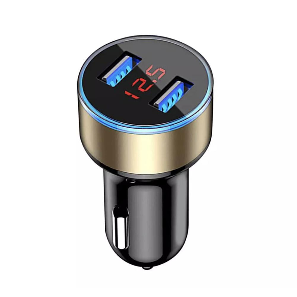 TONAIN 2 in 1 Car one Charger Dual USB Port Digital Charging Display ...