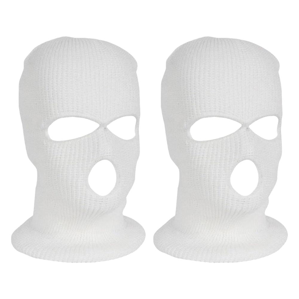 TONAIN 3 Hole Winter Knitted Mask, 3 Hole Knitted Ski Mask Full Face, 3 ...