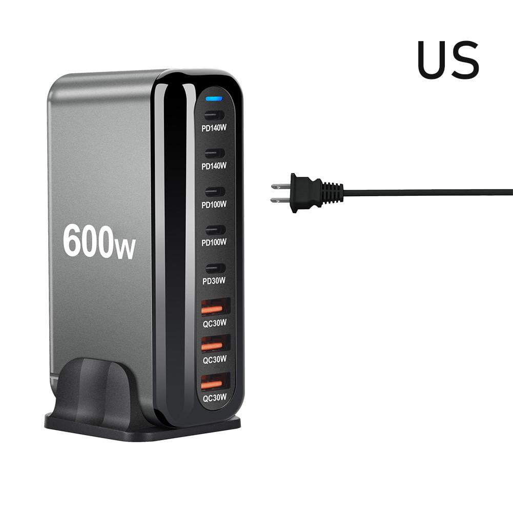 TONAIN 600W USB C Charger 8-port USB Type C PD Fast Charging Station PD3.1 Adapter? - Walmart.com