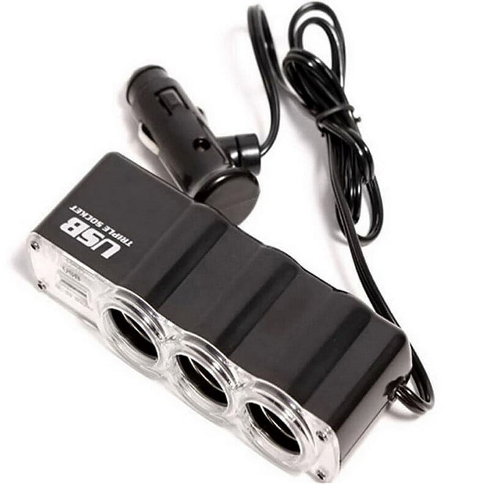 TONAIN Car Supply USB Extender Splitter and Socket 1 Charger 3 Lighter Car charger USB - Walmart.com