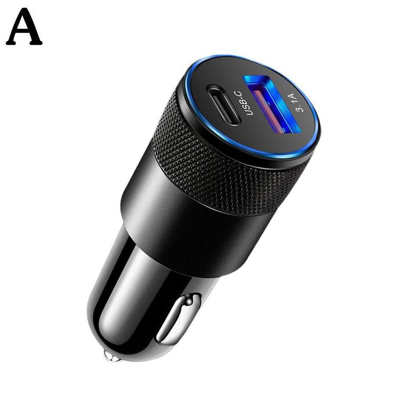 TONAIN, Dual Port, USB Type C Fast Car Charger, Black - Walmart.com