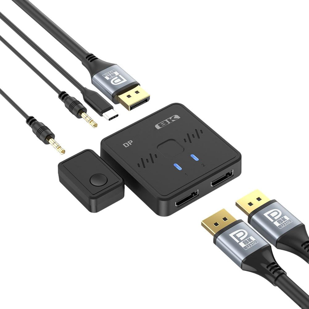 TONAIN For DP Bidirectional Switcher 8k High-definition Video Switcher W1B7 - Walmart.com