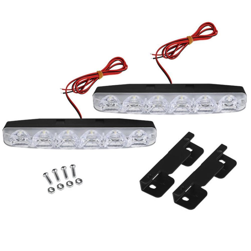 TONAIN LED Car Daytime Rning Light DRL Driving Turn Lamp Signal 12V - Walmart.com