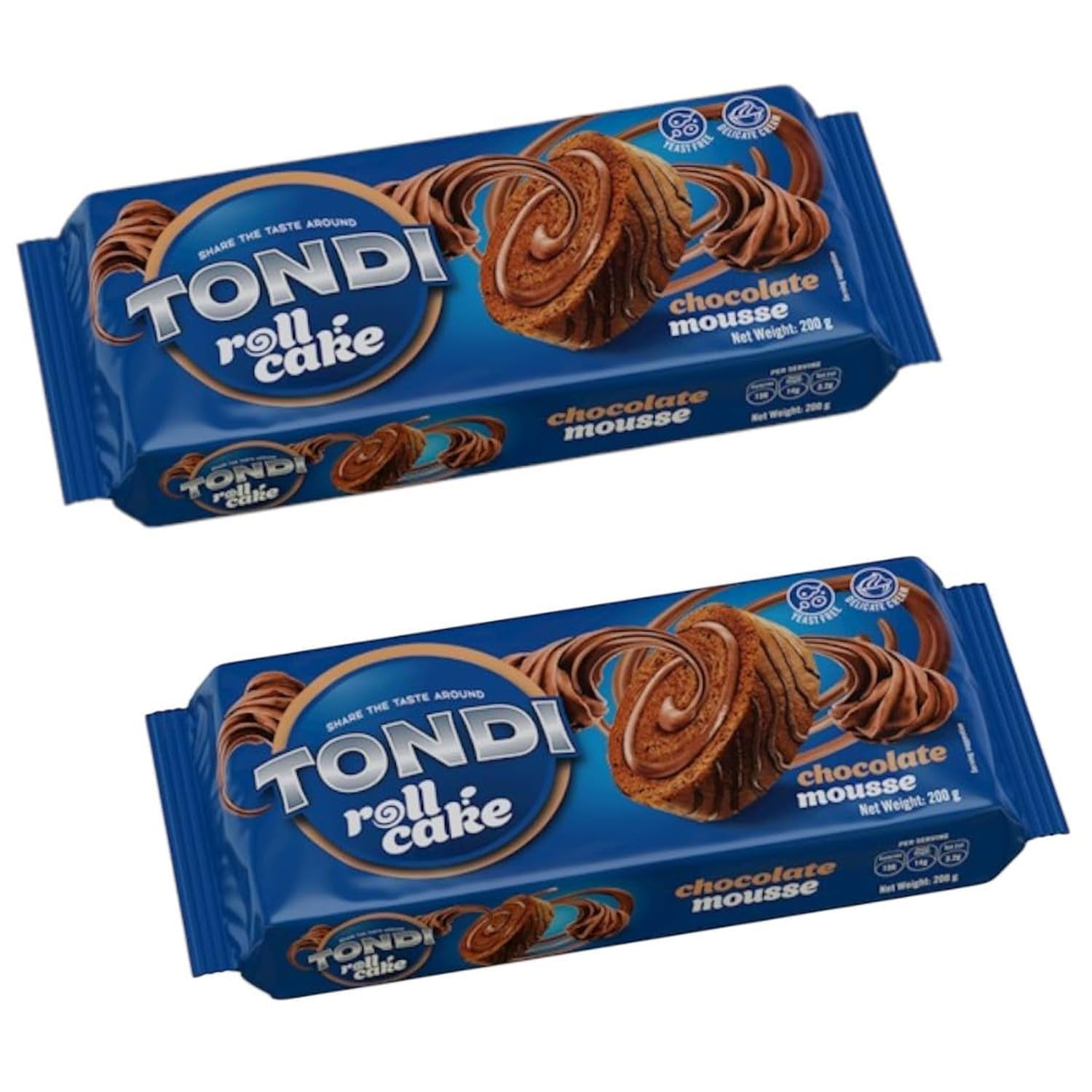 TONDI Roll Cake with AKF18 Cream Filling - Cake with Soft Sponge Base ...