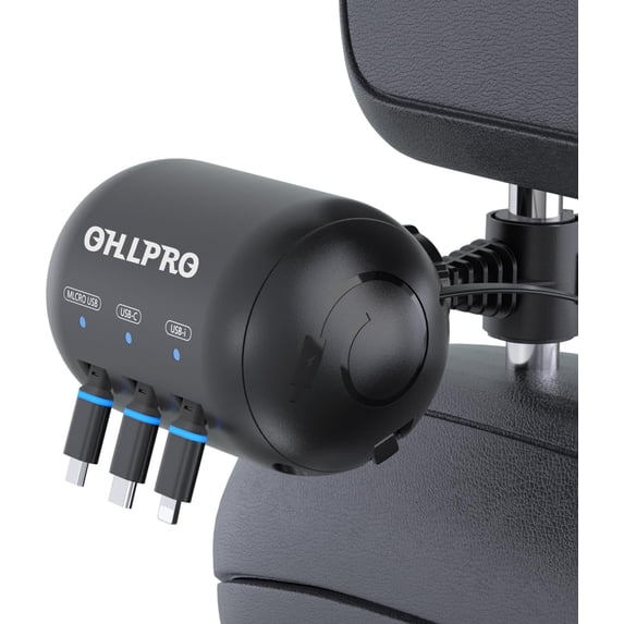 TONGAO Multi-Car Retractable Backseat 3-in-1 Car Charging Station Box ...