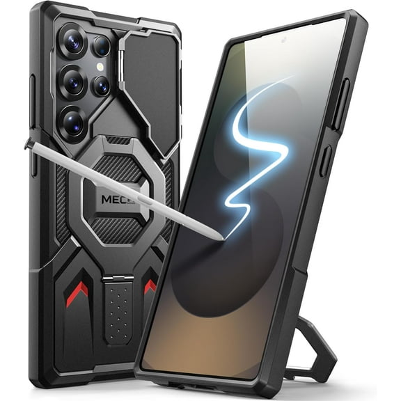 Allytechgroup for Galaxy S24 Ultra Case with Stand Bracket, Glitter ...