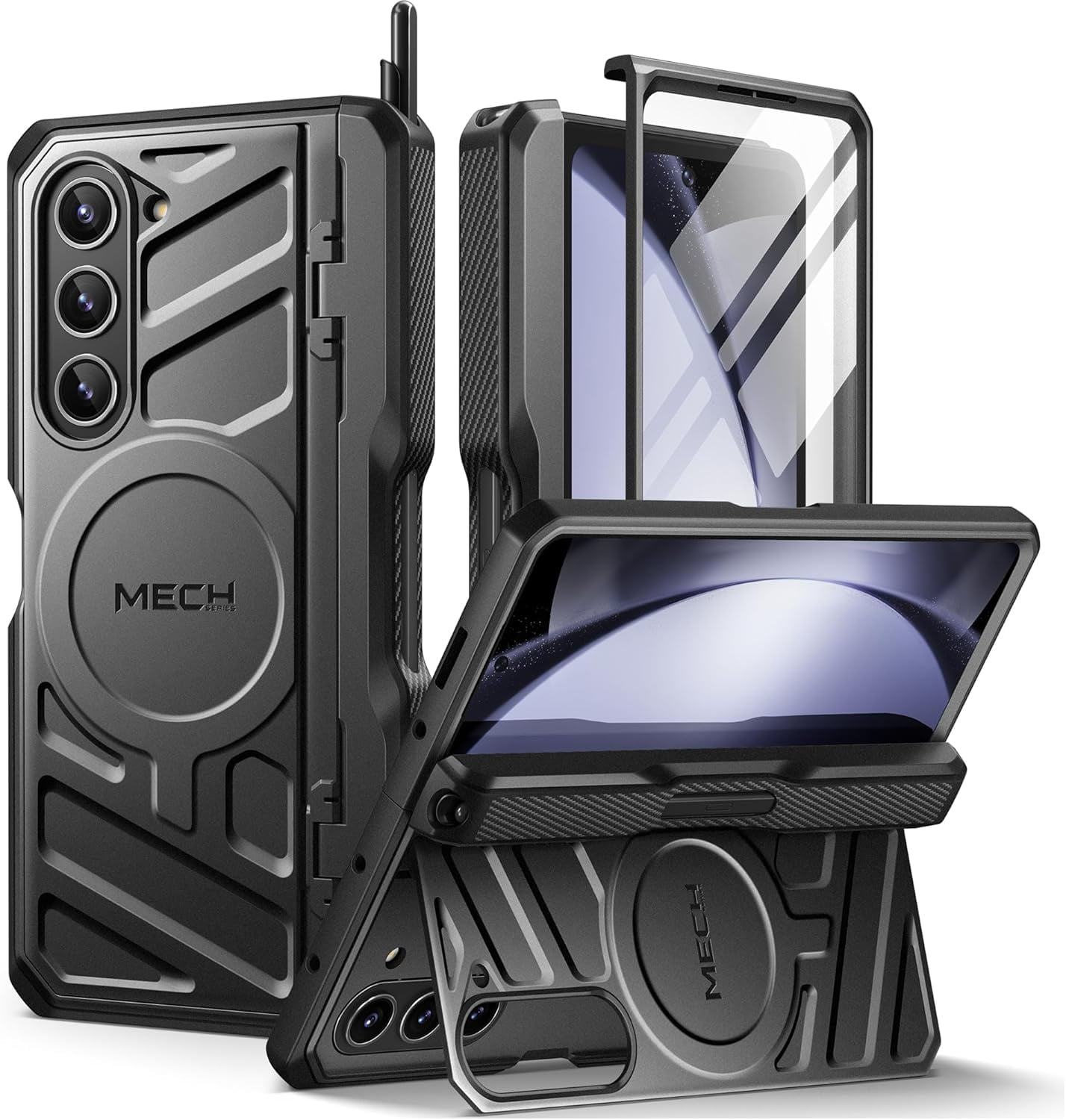 TONGATE Magnetic for Z Fold 5 Case with S Pen Holder & Stand ...