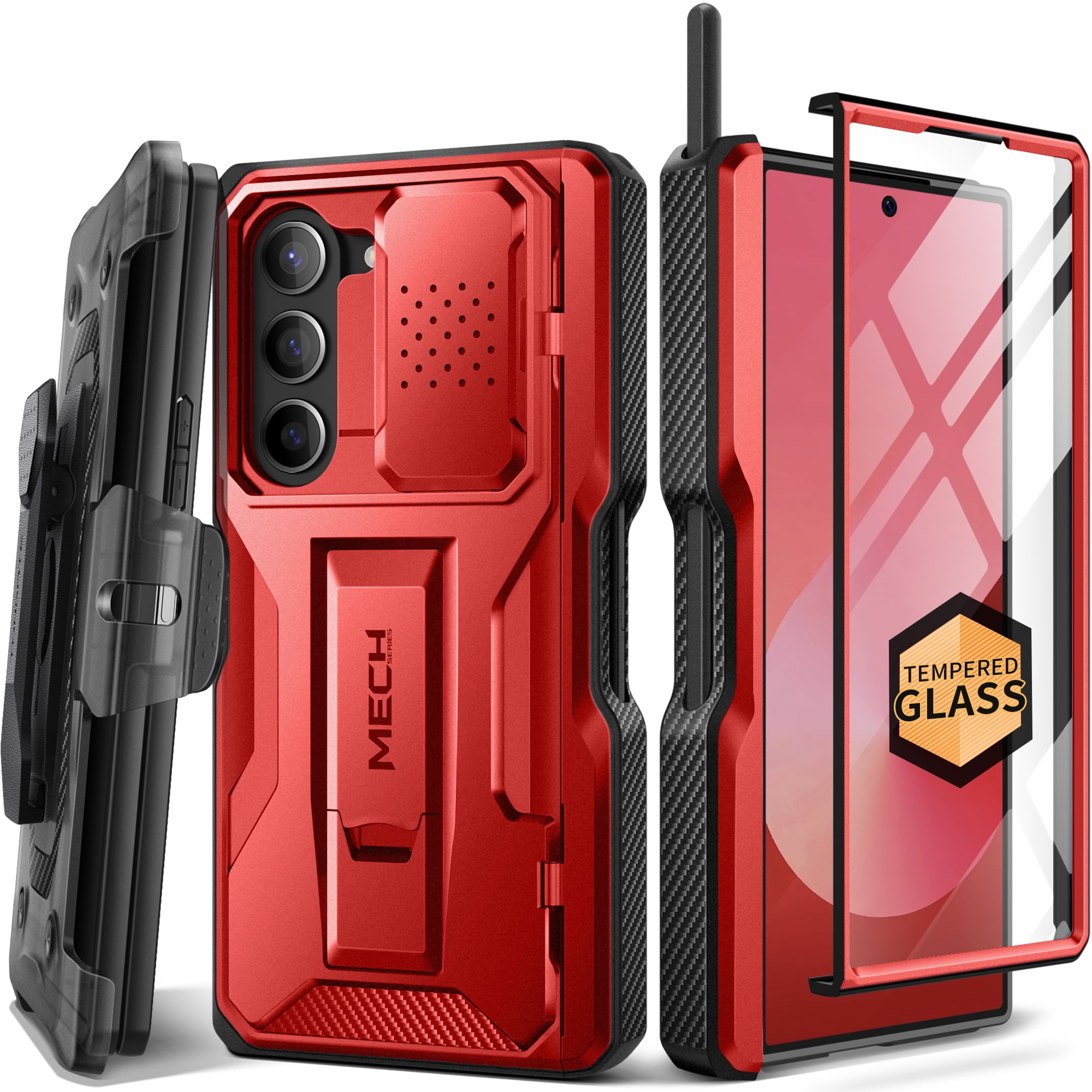 TONGATE Red Hard Shell Rugged Cell Phone Case for Samsung Galaxy Z Fold ...