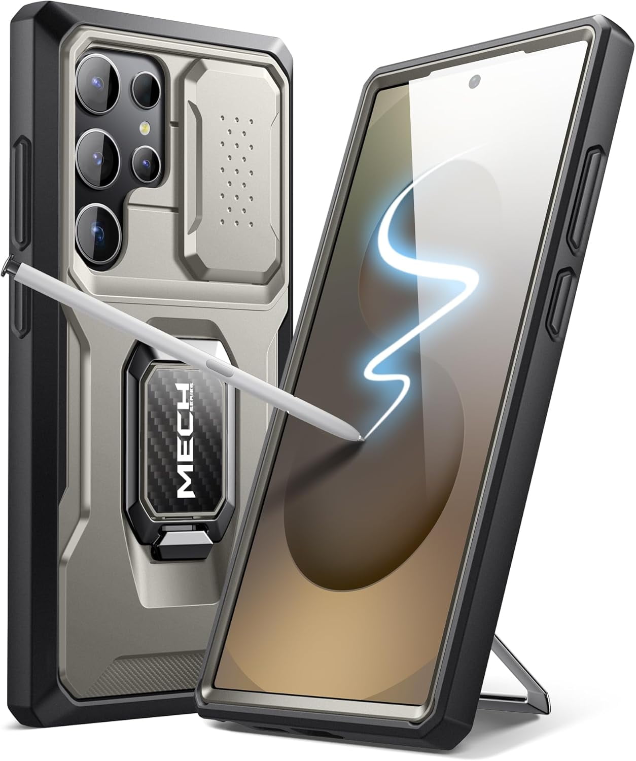 TONGATE for Samsung Galaxy S24 Ultra Case, [Bulit-in Slide Camera Cover ...