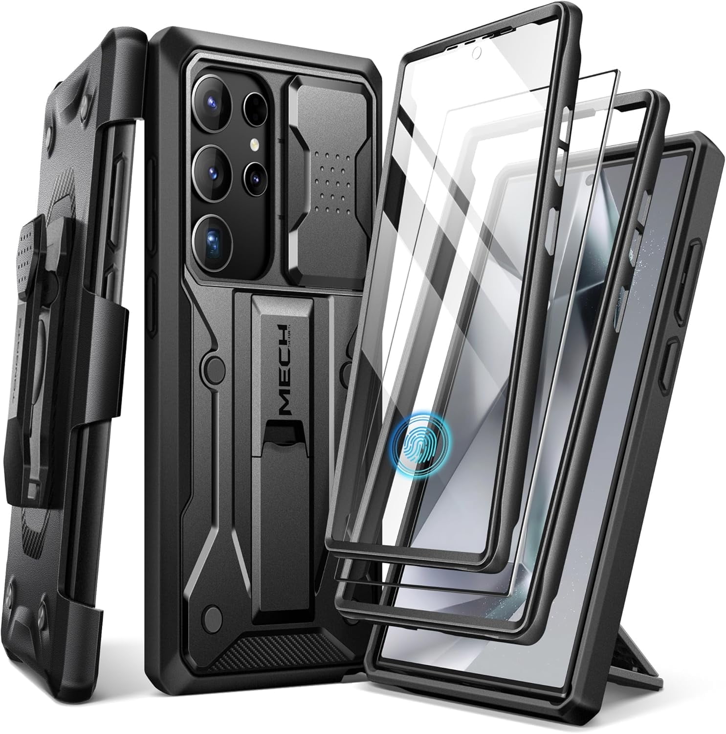 Tongate Samsung Galaxy S25 Ultra Shockproof Case, Slide Camera Cover ...