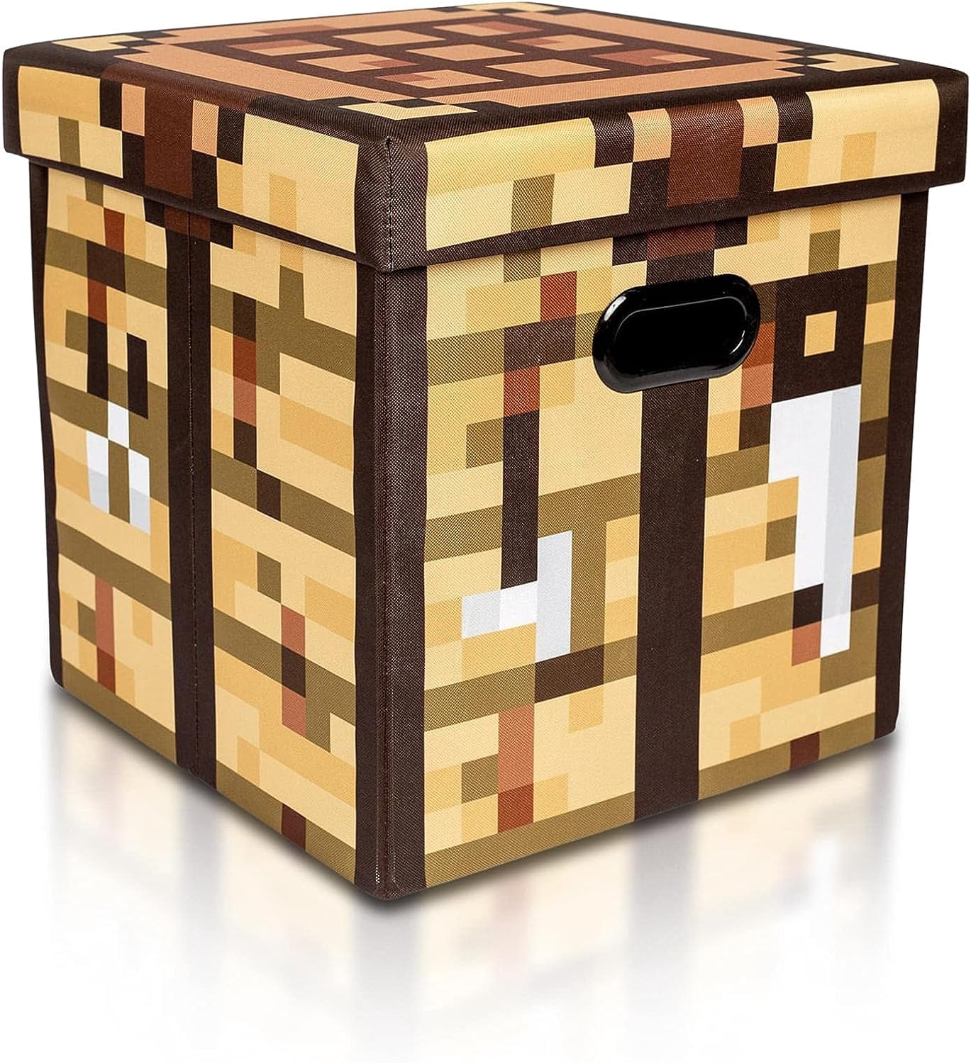 TONGW Crafting Table 15-Inch Foldable Storage Bin Chest With Lid ...