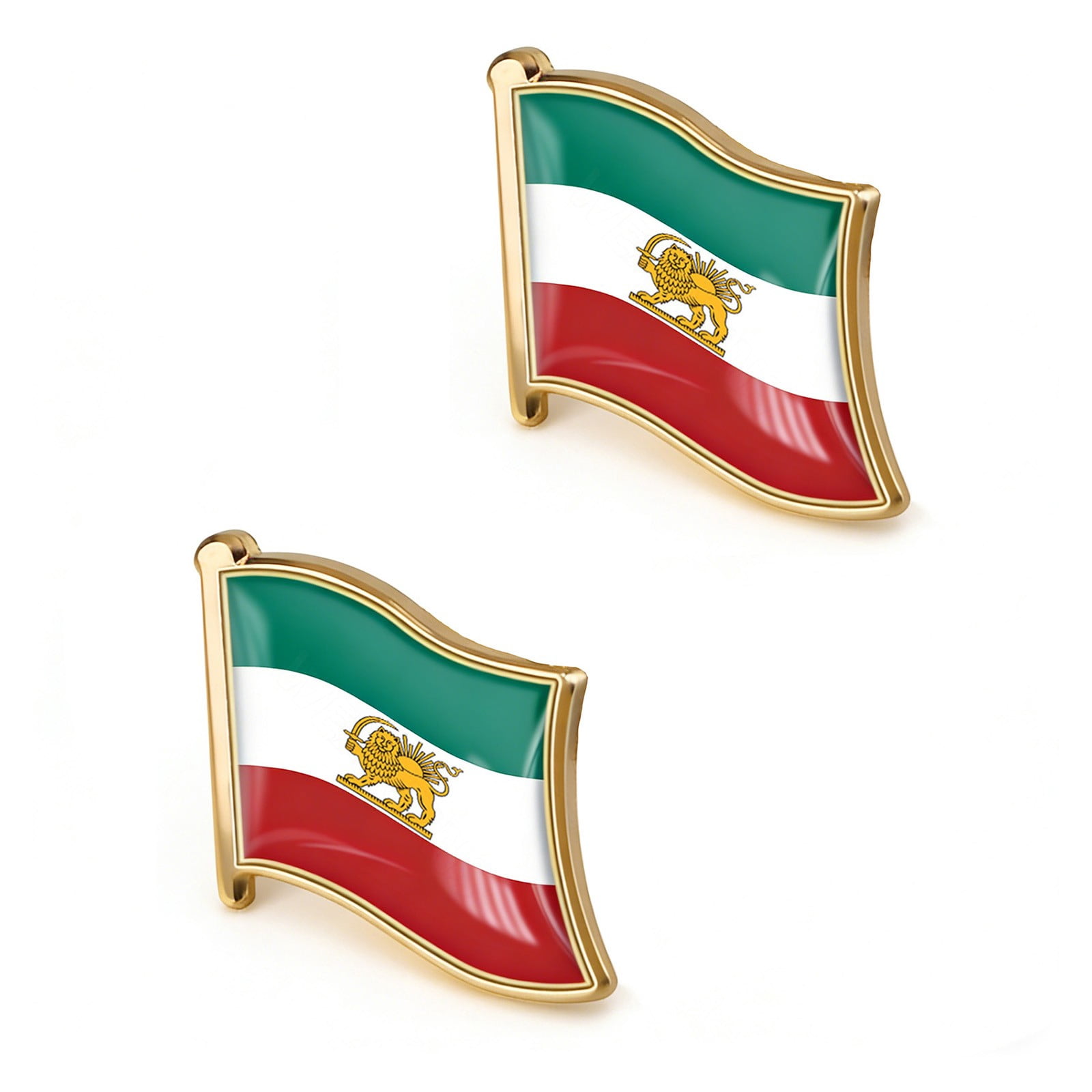TONGYIJIA Iran Flag Pin, Enamel Country Badge, Exquisite Lapel Brooch ...