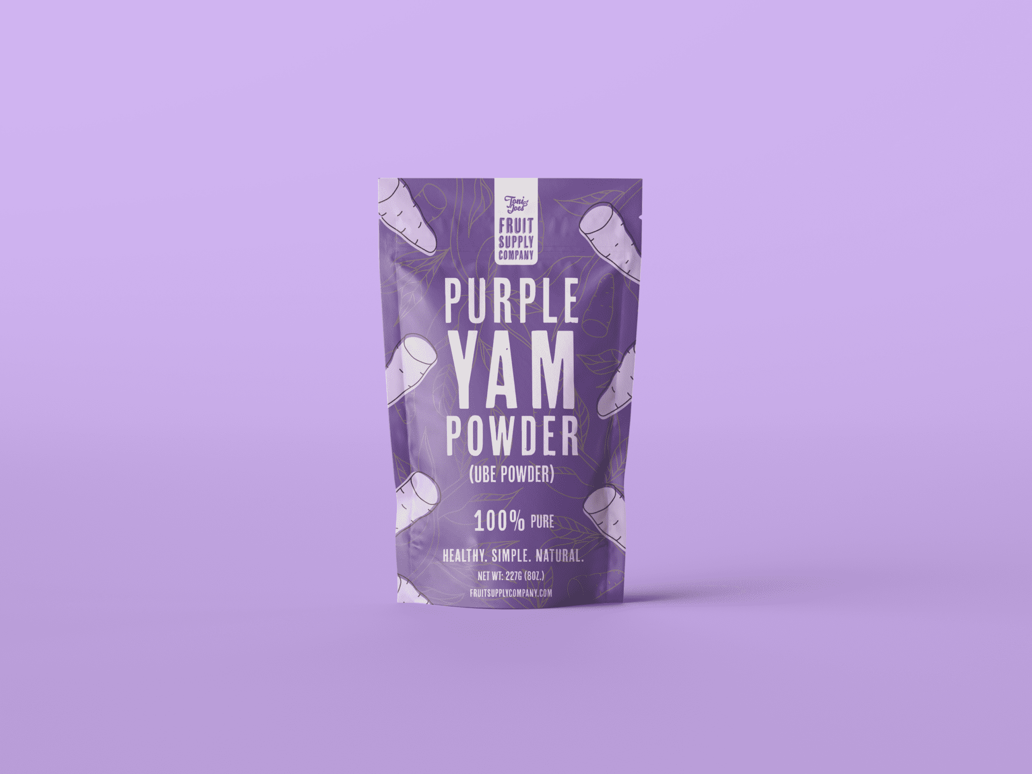 TONI & JOE's Purple YAM Powder ( UBE Powder ) 100% Pure 8oz (227g ...