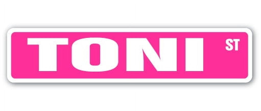TONI Street Sign Childrens Name Room Sign | Indoor/Outdoor | 36" Wide ...