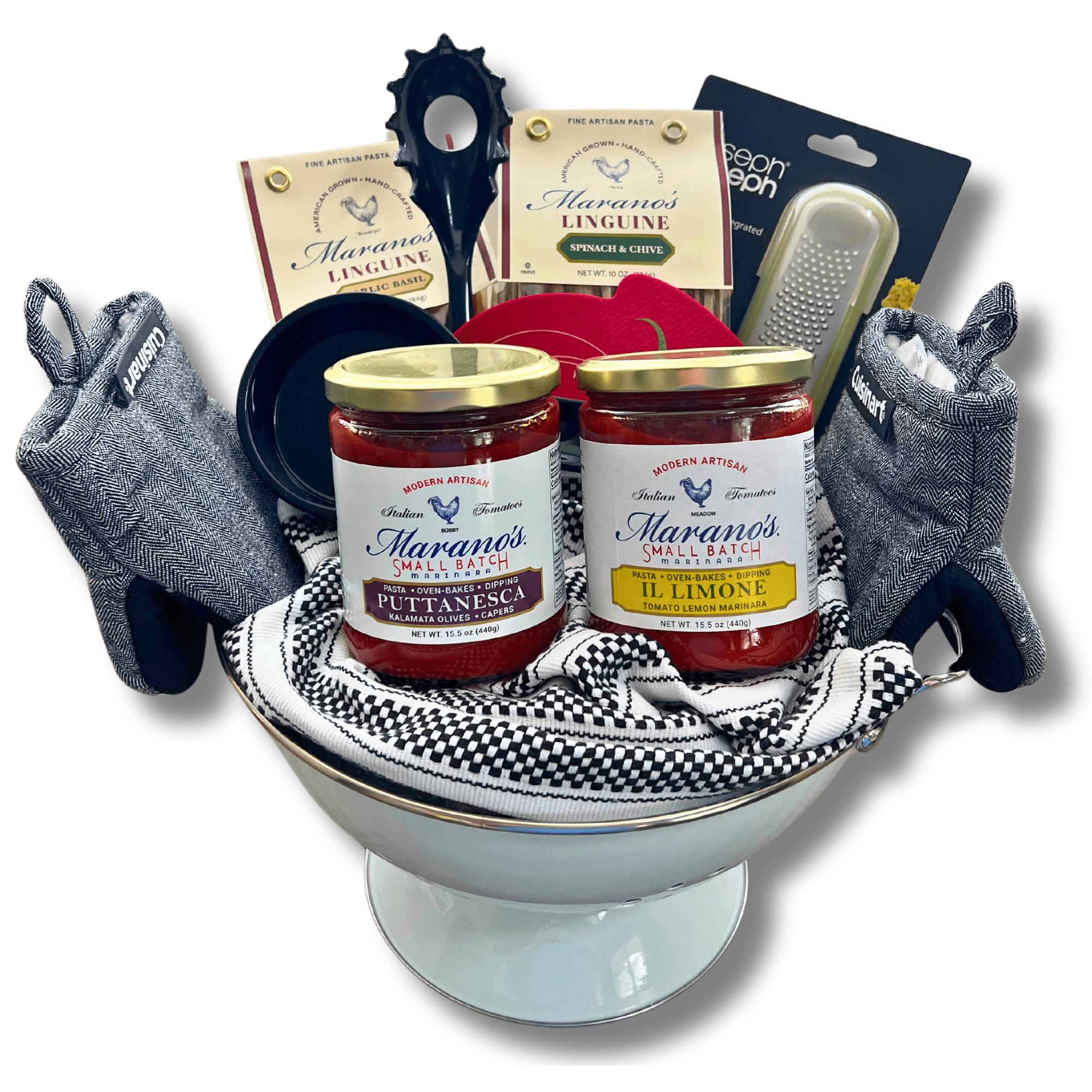 TONIGHT WE PASTA! Deluxe Gourmet 'Black' Gift Basket from Marano Foods ...