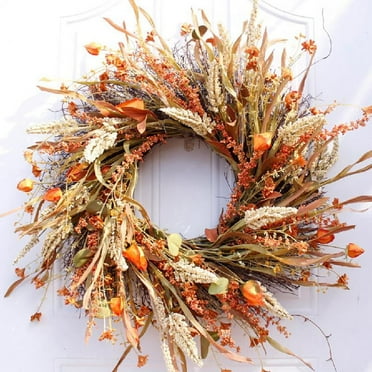 Hobeauty Halloween Wreath Frame Diy Pumpkin Wreath Frame Autumn Harvest ...